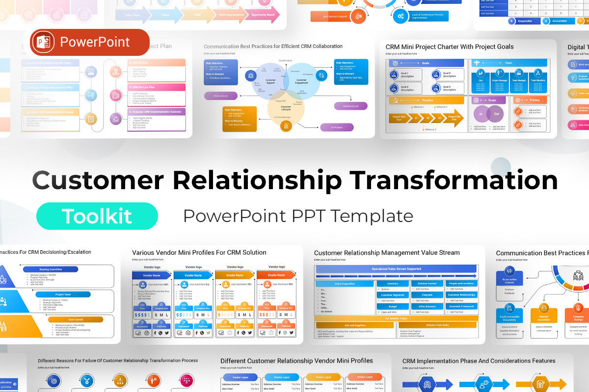 Customer Relationship Transformation Toolkit PowerPoint Template | Nulivo Market