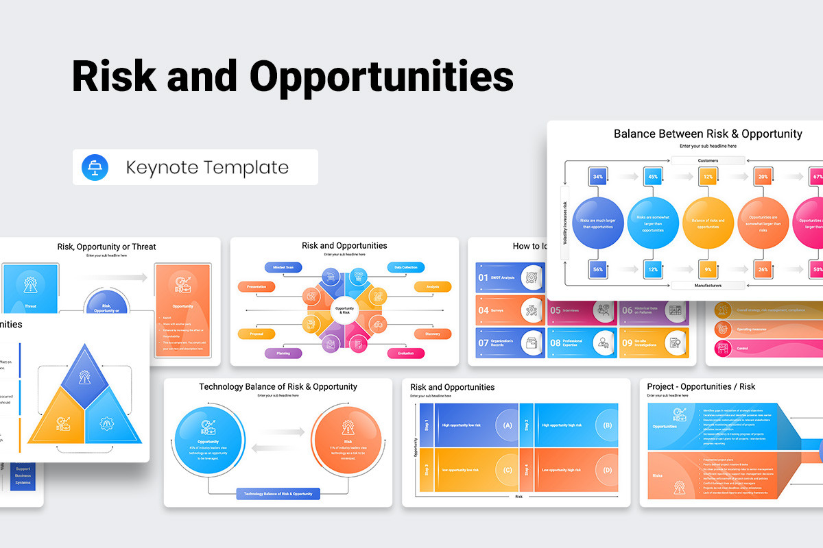 Risk and Opportunities Keynote Presentation Template | Nulivo Market