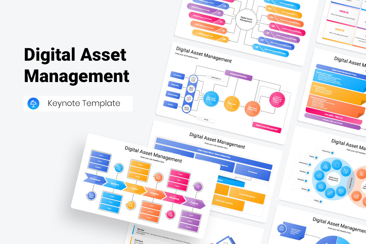 Digital Asset Management Keynote Template | Nulivo Market