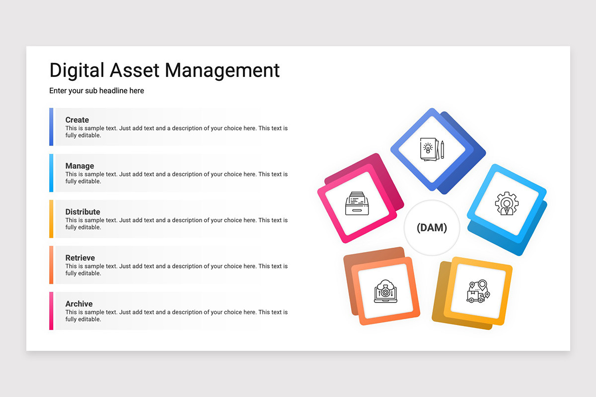 Digital Asset Management PowerPoint Template | Nulivo Market