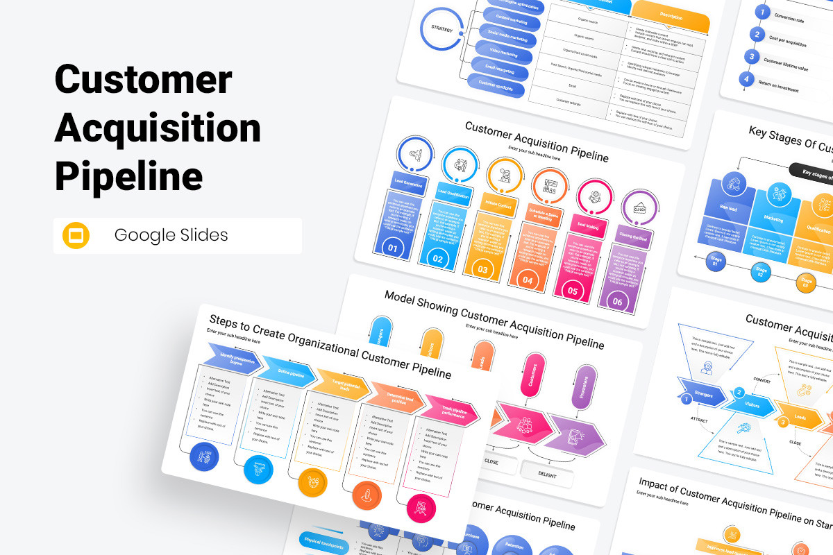 Customer Acquisition Pipeline Google Slides Template | Nulivo Market
