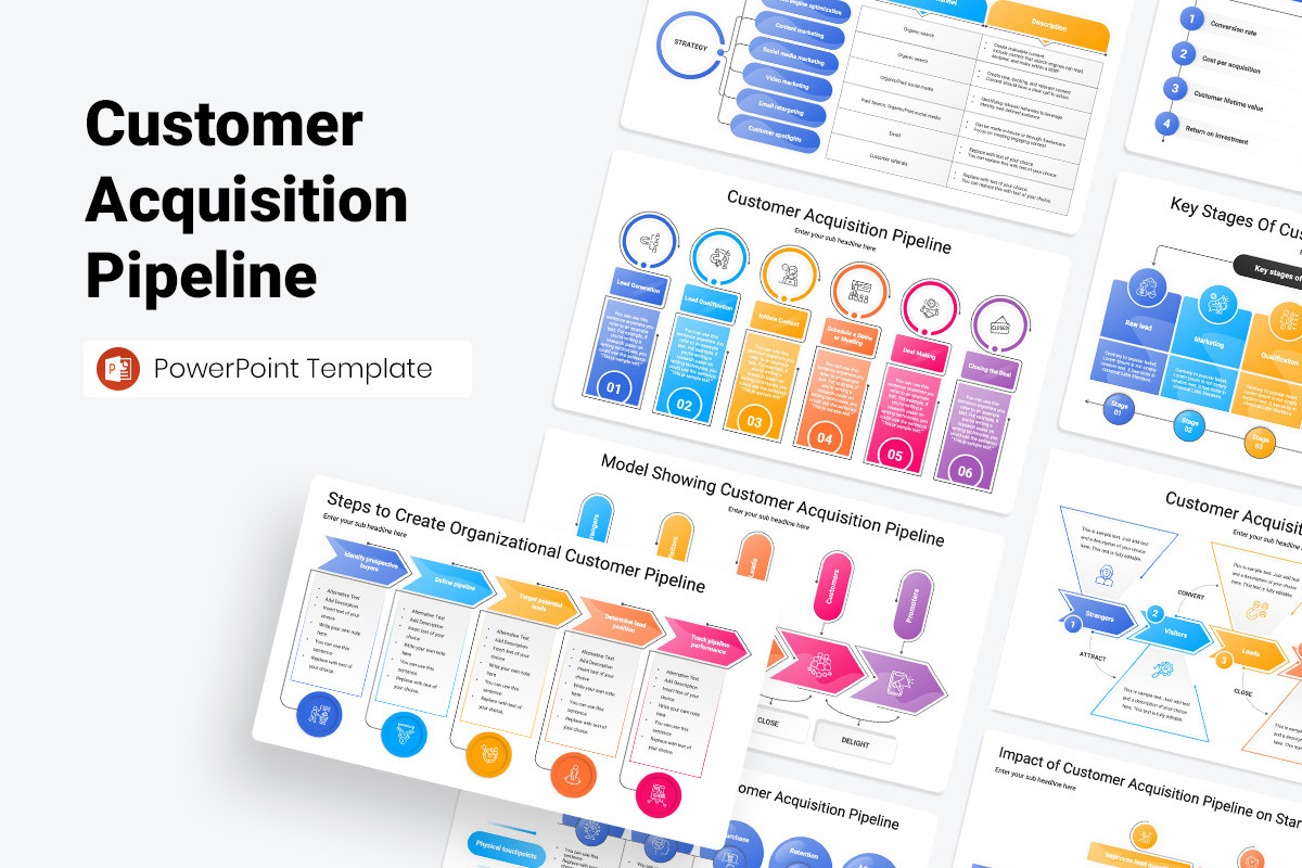 Customer Acquisition Pipeline PowerPoint Template | Nulivo Market