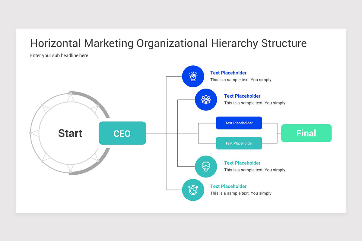 Horizontal Marketing PowerPoint Presentation Template | Nulivo Market