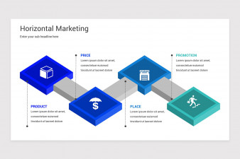 Horizontal Marketing PowerPoint Presentation Template | Nulivo Market