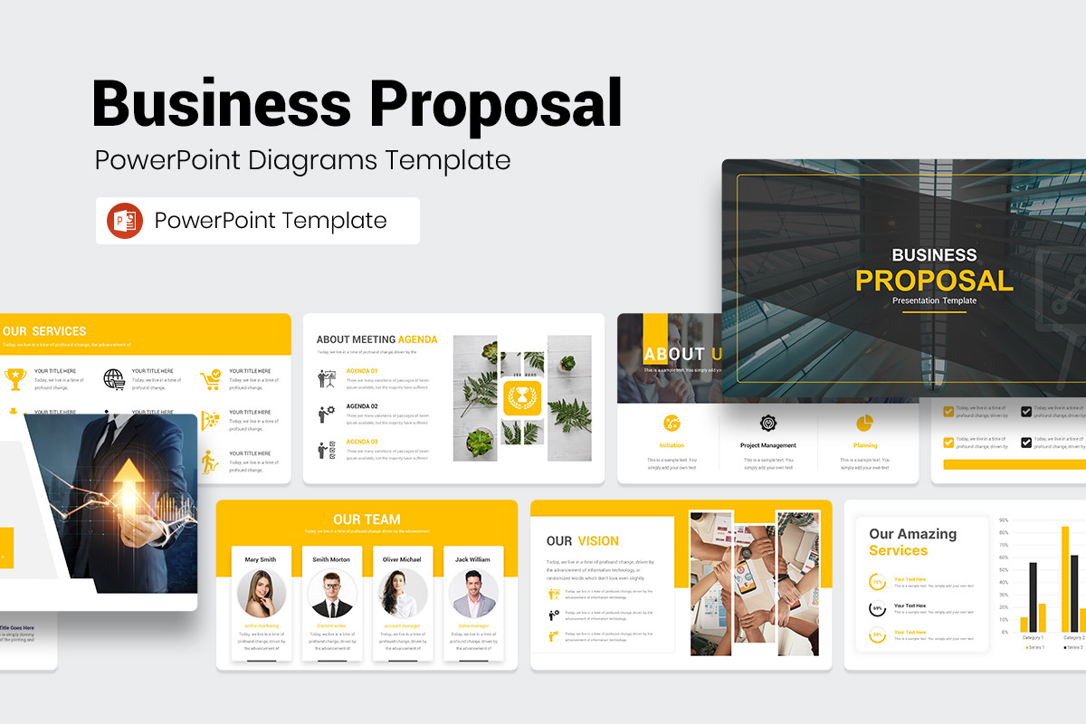 Business Proposal PowerPoint Template Nulivo Market