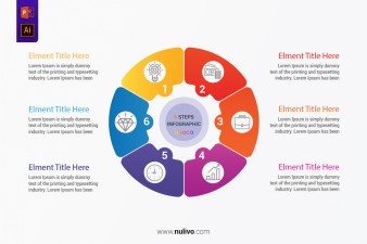 Business pie chart template for graphs, charts, diagrams | Nulivo Market