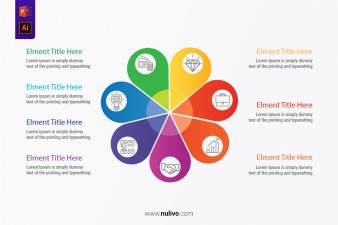 Minimalistic Business 7 Step Process Chart Infographic | Nulivo Market