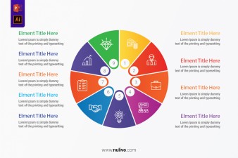 Design Circle Infographic 9 Options, Business Concept Infographic ...