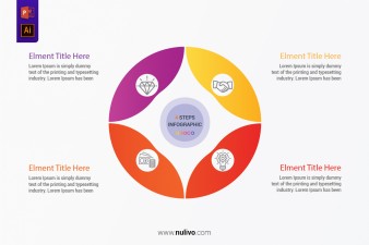 4 Segmented Diagram for PowerPoint | Nulivo Market