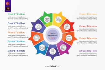 Circle Infographics Powerpoint And Illustrator Diagrams Infographic