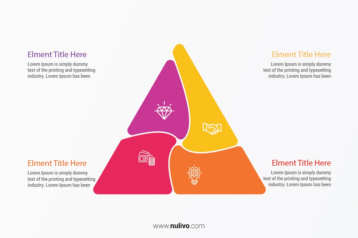 Creative Segmented Pyramid Diagrams For PowerPoint Nulivo Market