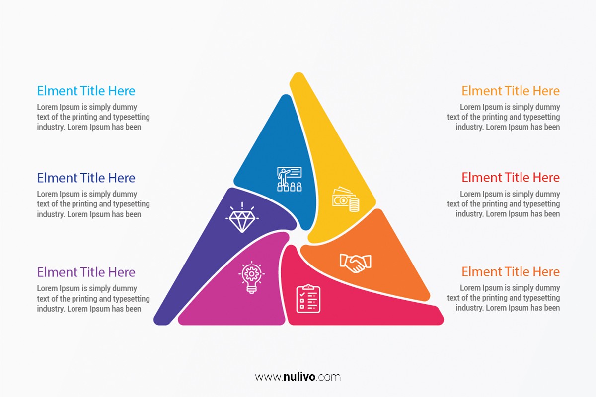 Business Pyramid Diagram for PowerPoint | Nulivo Market