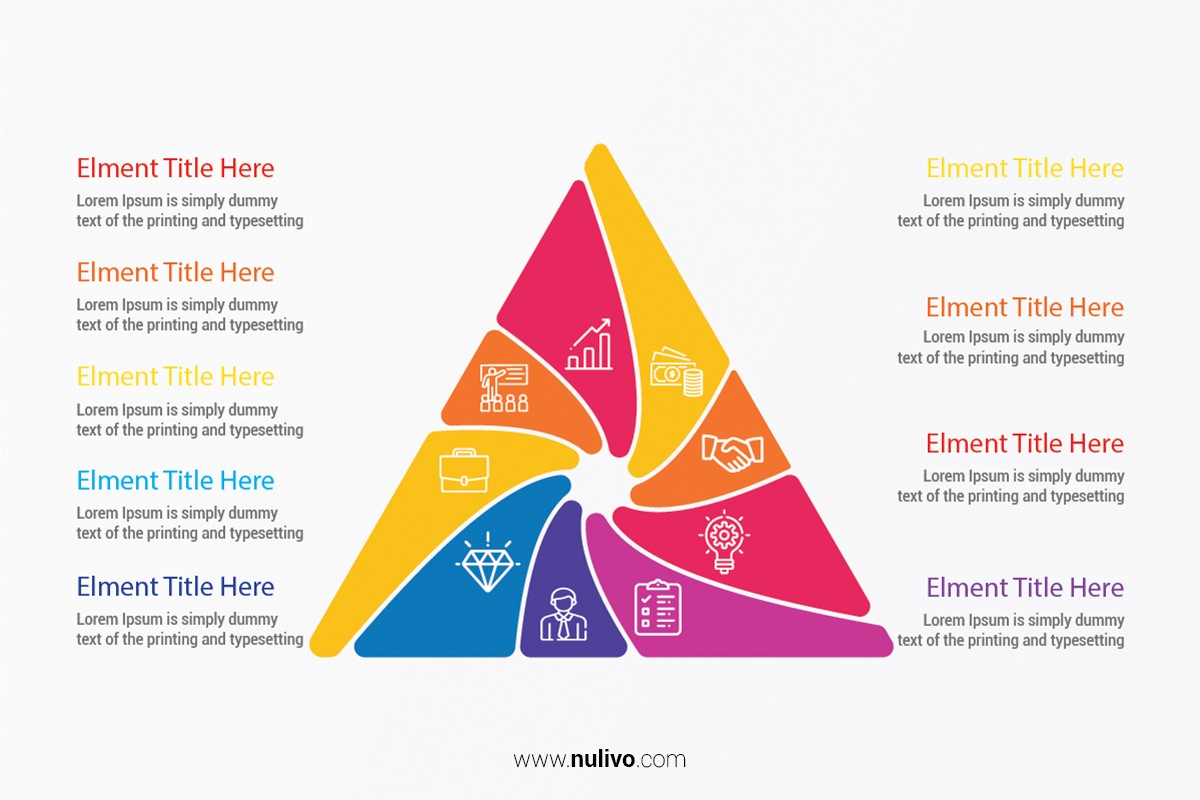 Pyramid Diagram Design PowerPoint Template | Nulivo Market