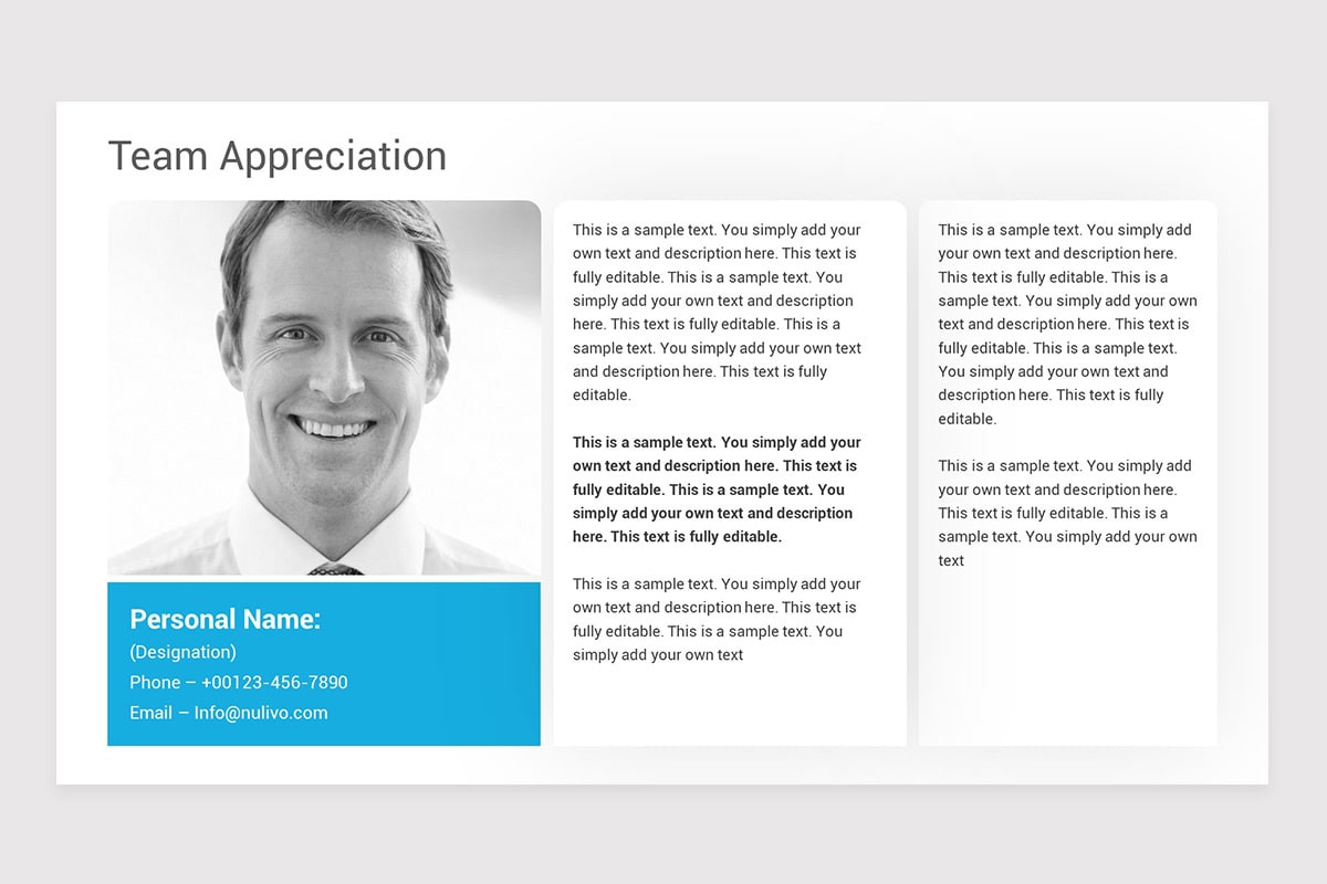 Team Appreciation PowerPoint Presentation Template | Nulivo Market