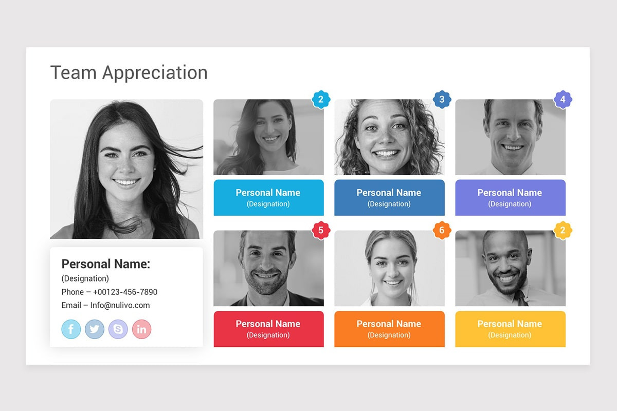 Team Appreciation PowerPoint Presentation Template | Nulivo Market