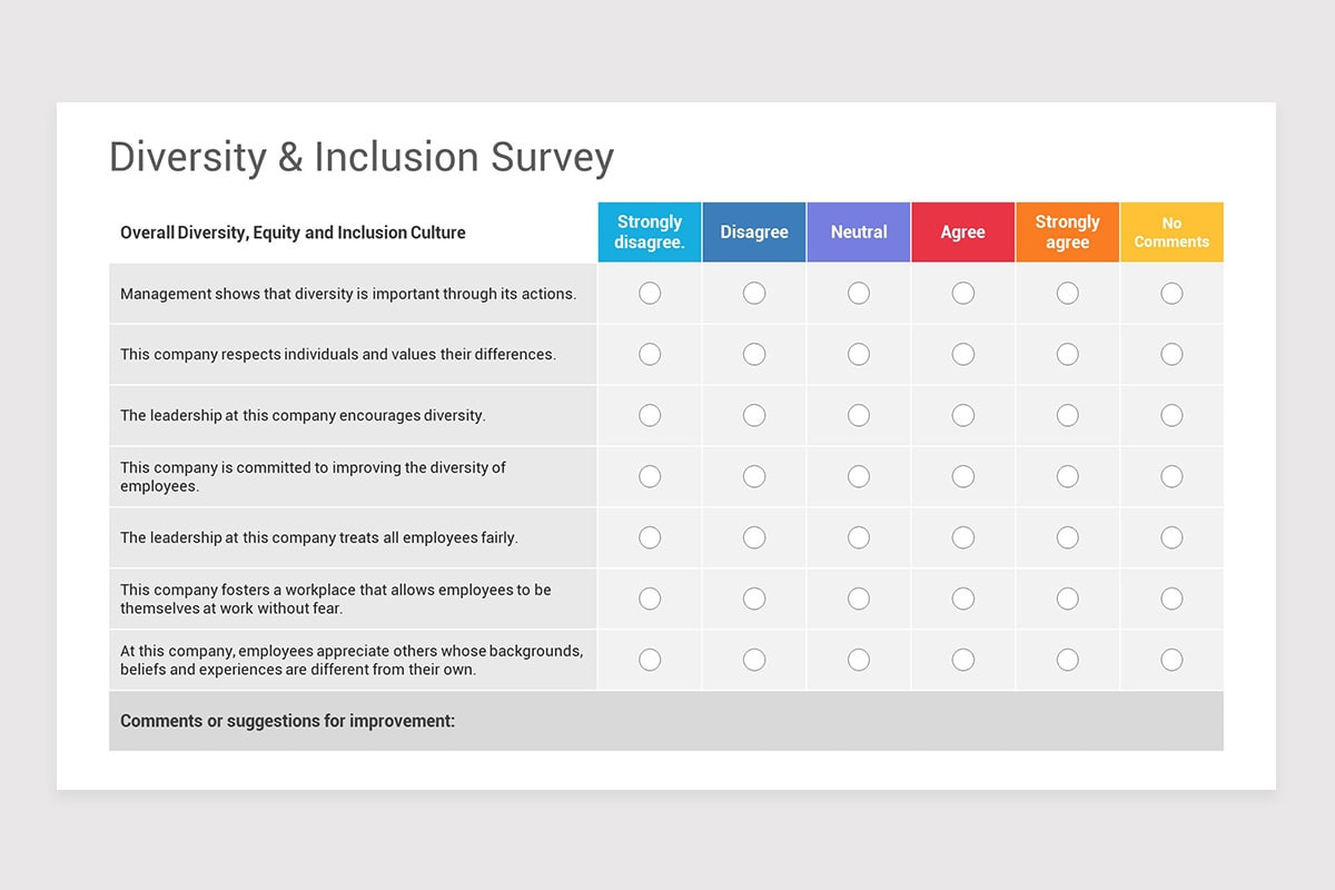 Powerpoint Survey Template