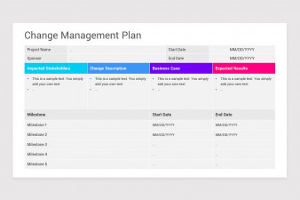 Change Management Plan Google Slides Template | Nulivo Market