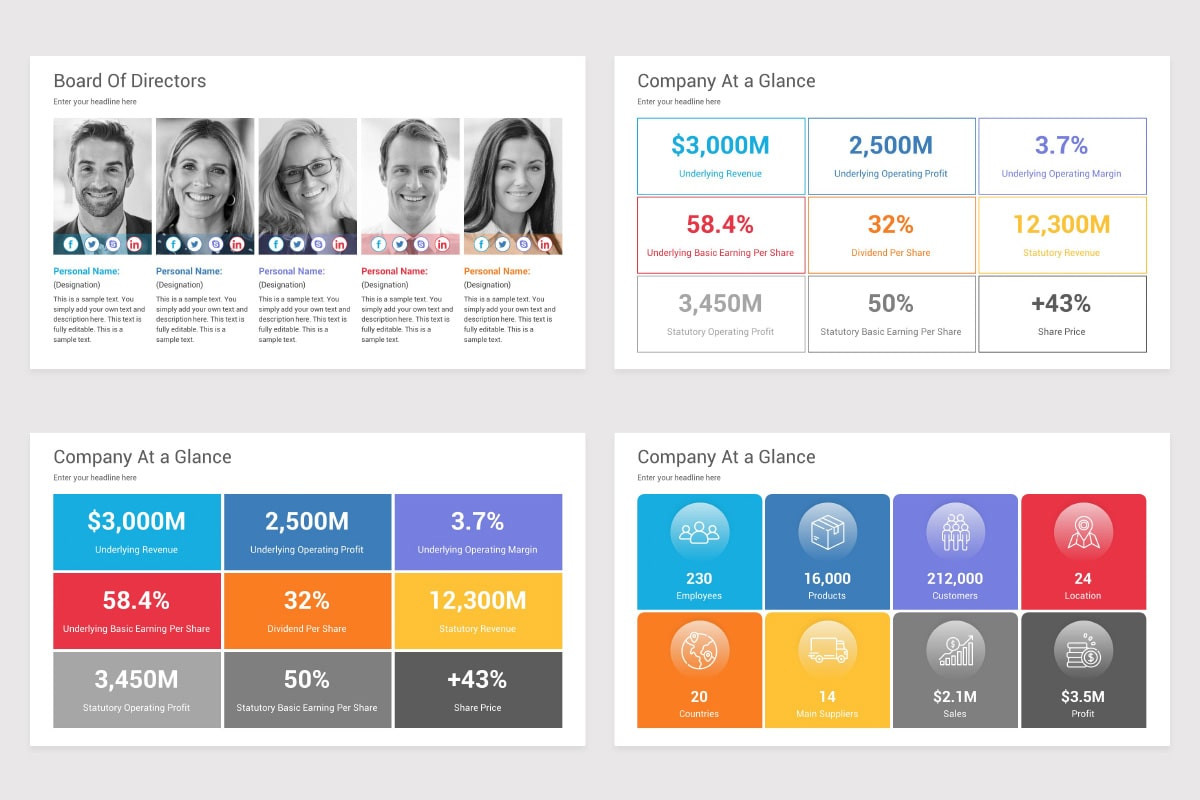 Quarterly Report Google Slides Template | Nulivo Market