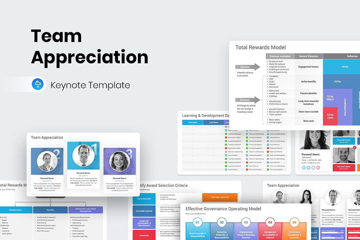 Team Appreciation Keynote Templates | Nulivo Market