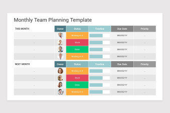 Project Task Tracker PowerPoint Template | Nulivo Market