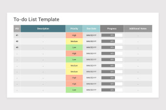 Project Task Tracker PowerPoint Template | Nulivo Market