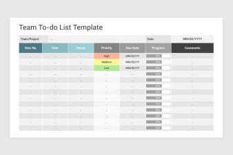 Project Task Tracker PowerPoint Template | Nulivo Market