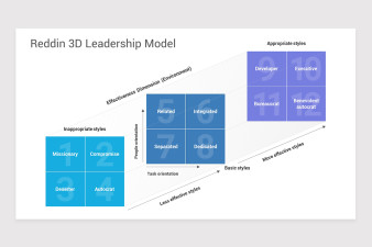 Reddin 3D Leadership Model PowerPoint Template | Nulivo Market