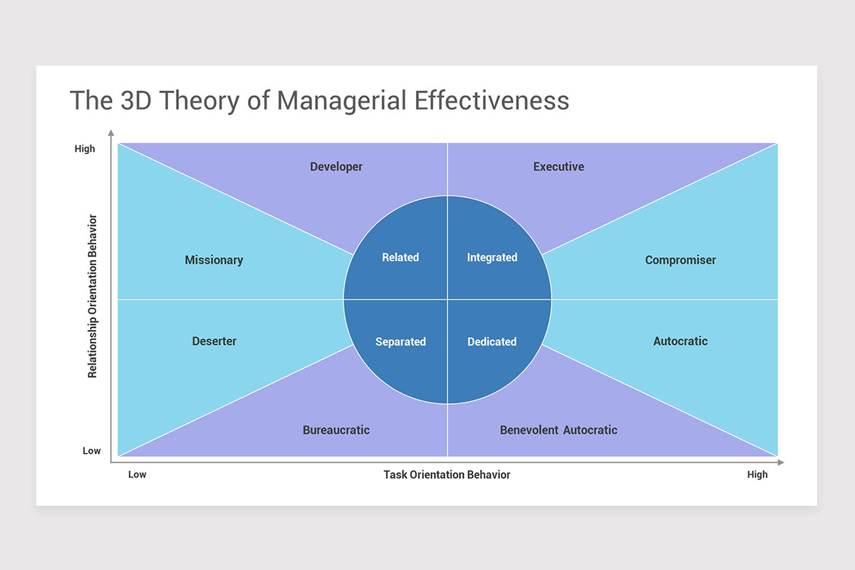 Reddin 3D Leadership Model Google Slides Template | Nulivo Market