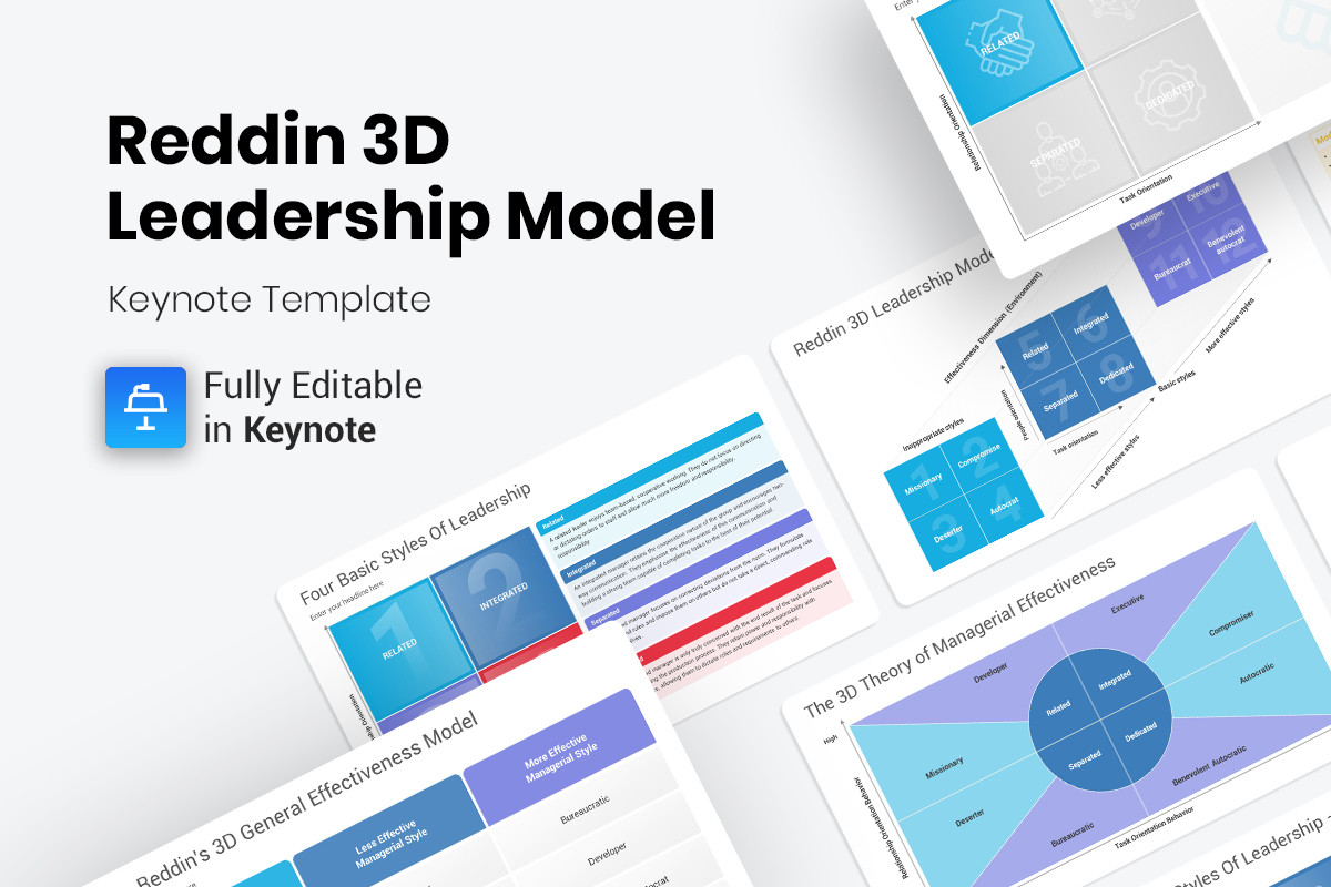 Reddin 3D Leadership Model Keynote Template | Nulivo Market
