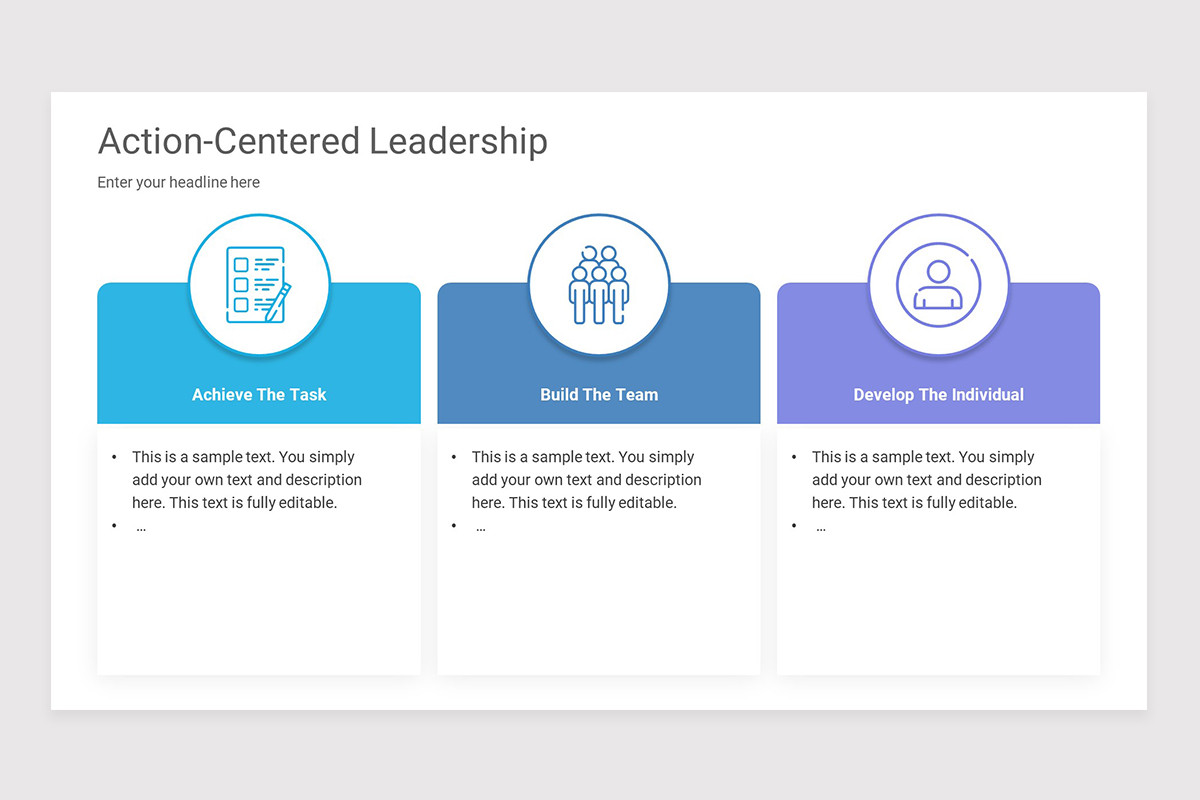 Action Centered Leadership Google Slides Template | Nulivo Market