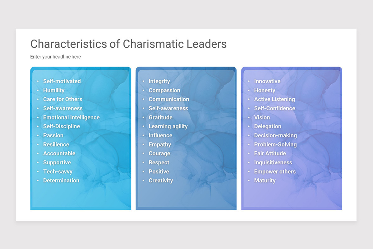 Charismatic Leadership PowerPoint Template | Nulivo Market