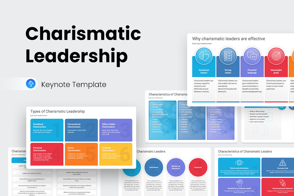 Charismatic Leadership Keynote Template | Nulivo Market