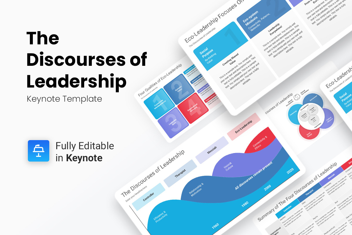 The Discourses of Leadership Keynote Template | Nulivo Market