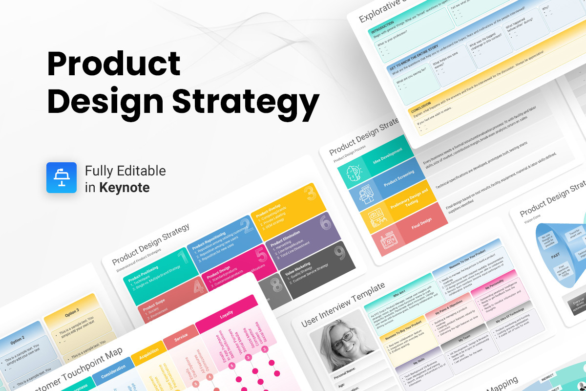 Product Design Strategy Keynote Template | Nulivo Market