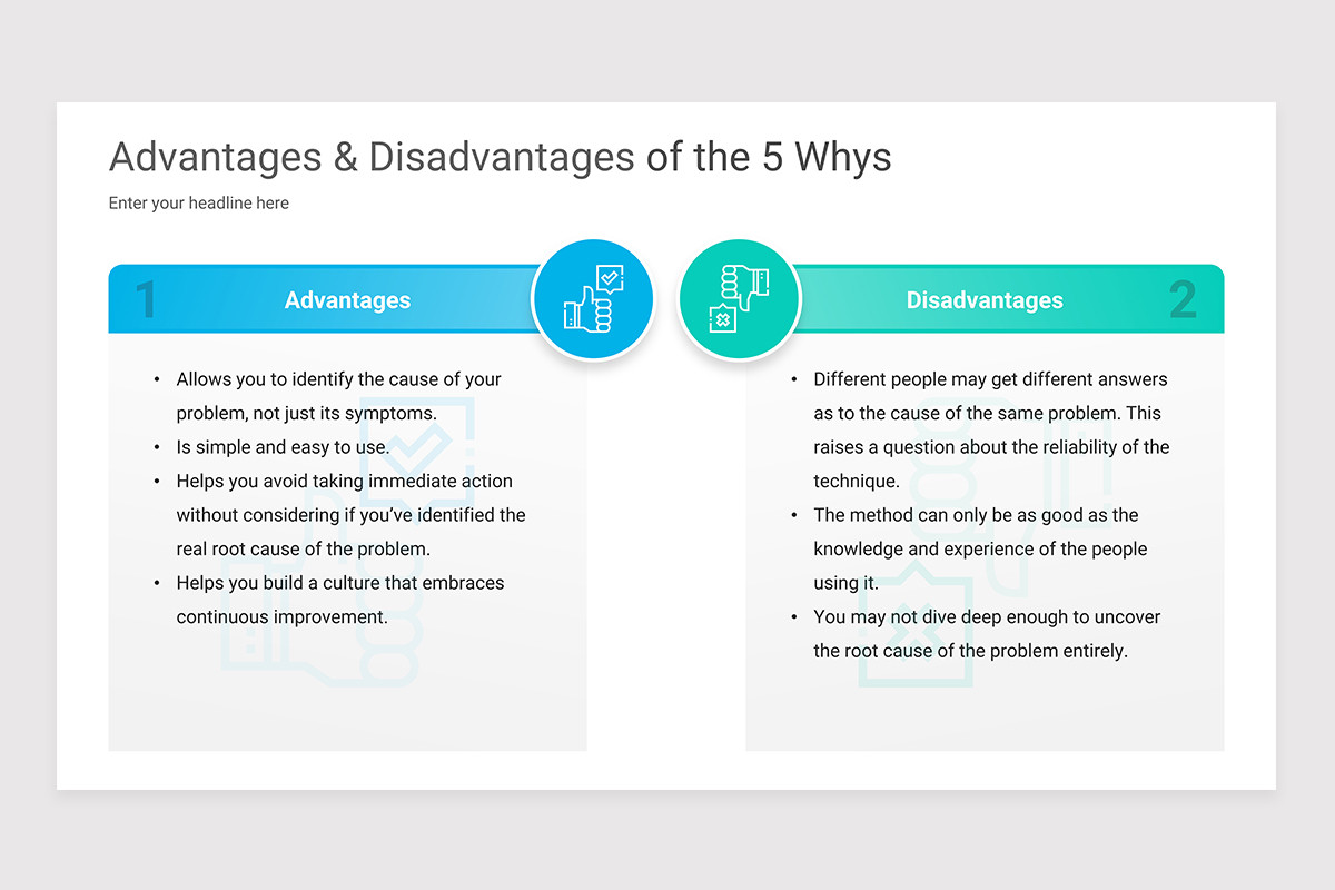 Five Whys Analysis Google Slides Template | Nulivo Market