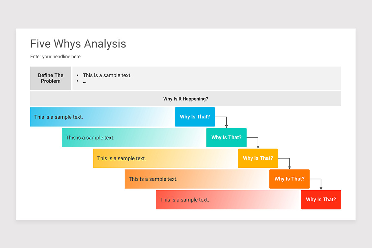 Five Whys Analysis Keynote Template | Nulivo Market