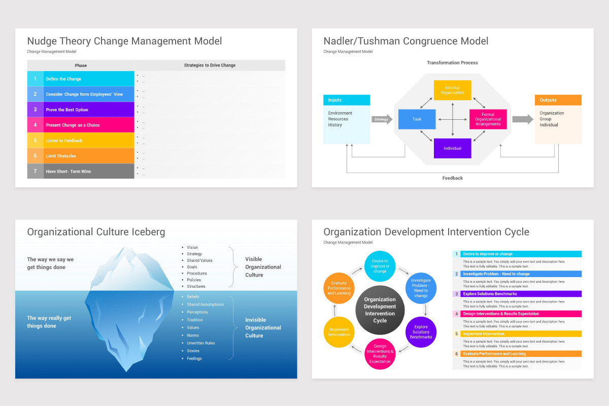 Change Management Models Google Slides Templates | Nulivo Market
