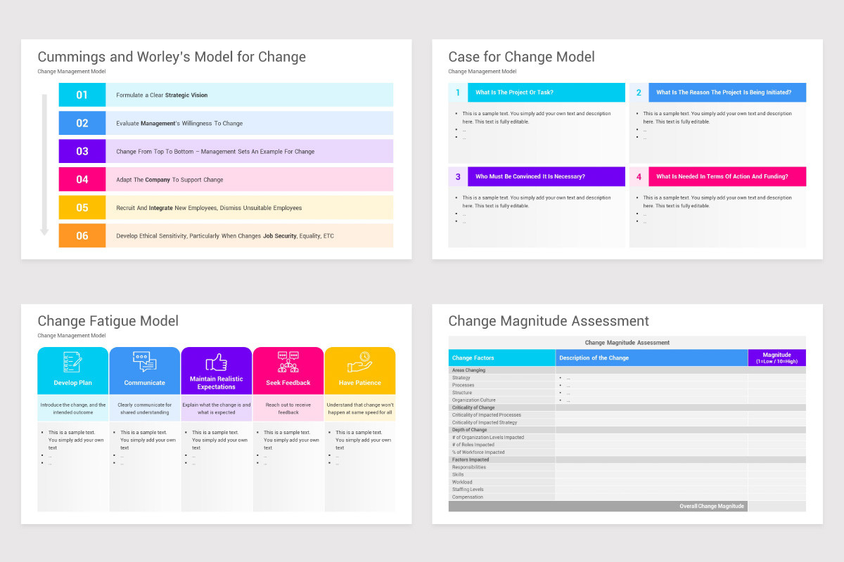Change Management Models Keynote Templates | Nulivo Market