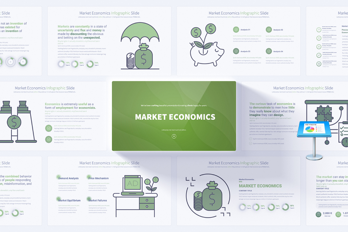 Market Economics Keynote Infographics Slides | Nulivo Market