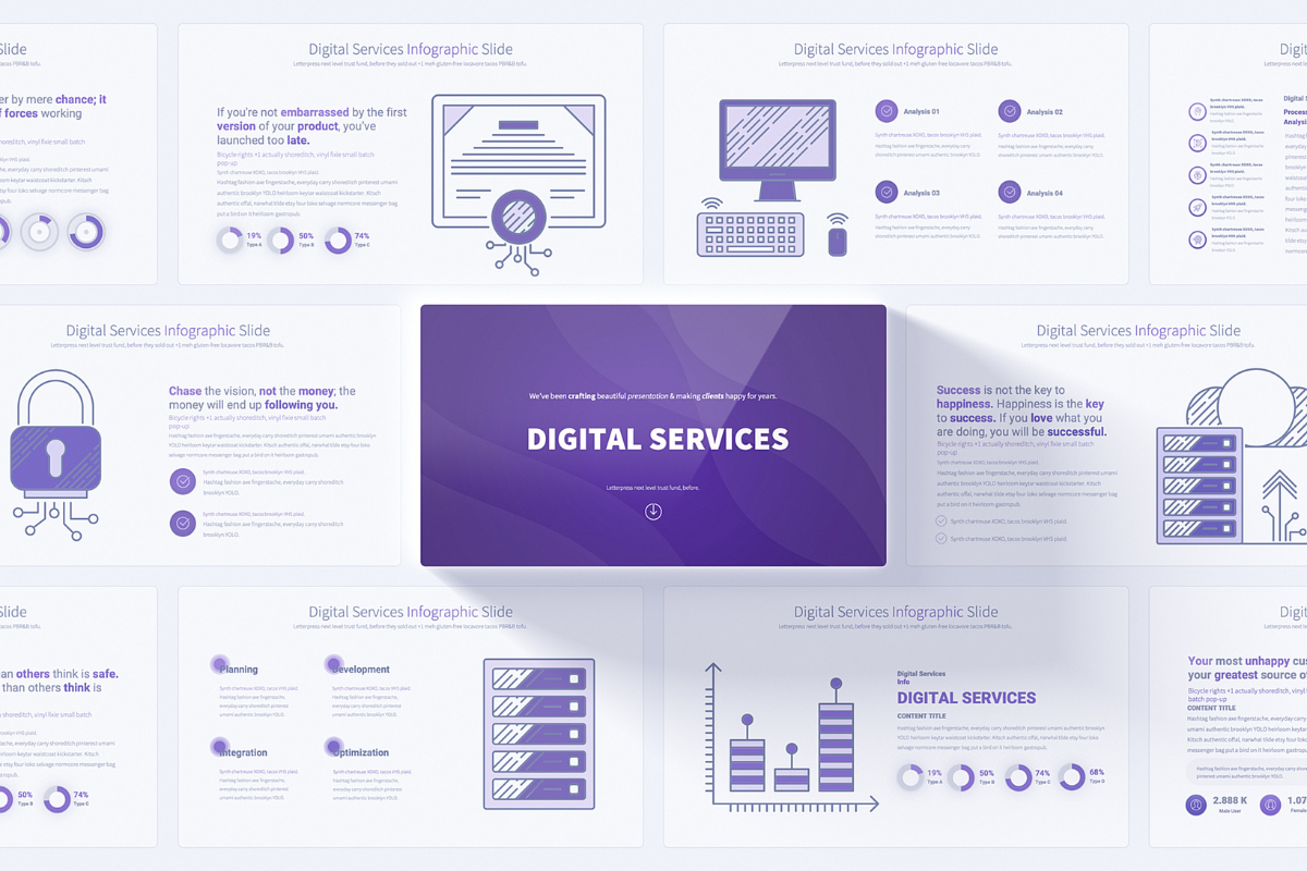 Digital Services PowerPoint Infographics Slides | Nulivo Market