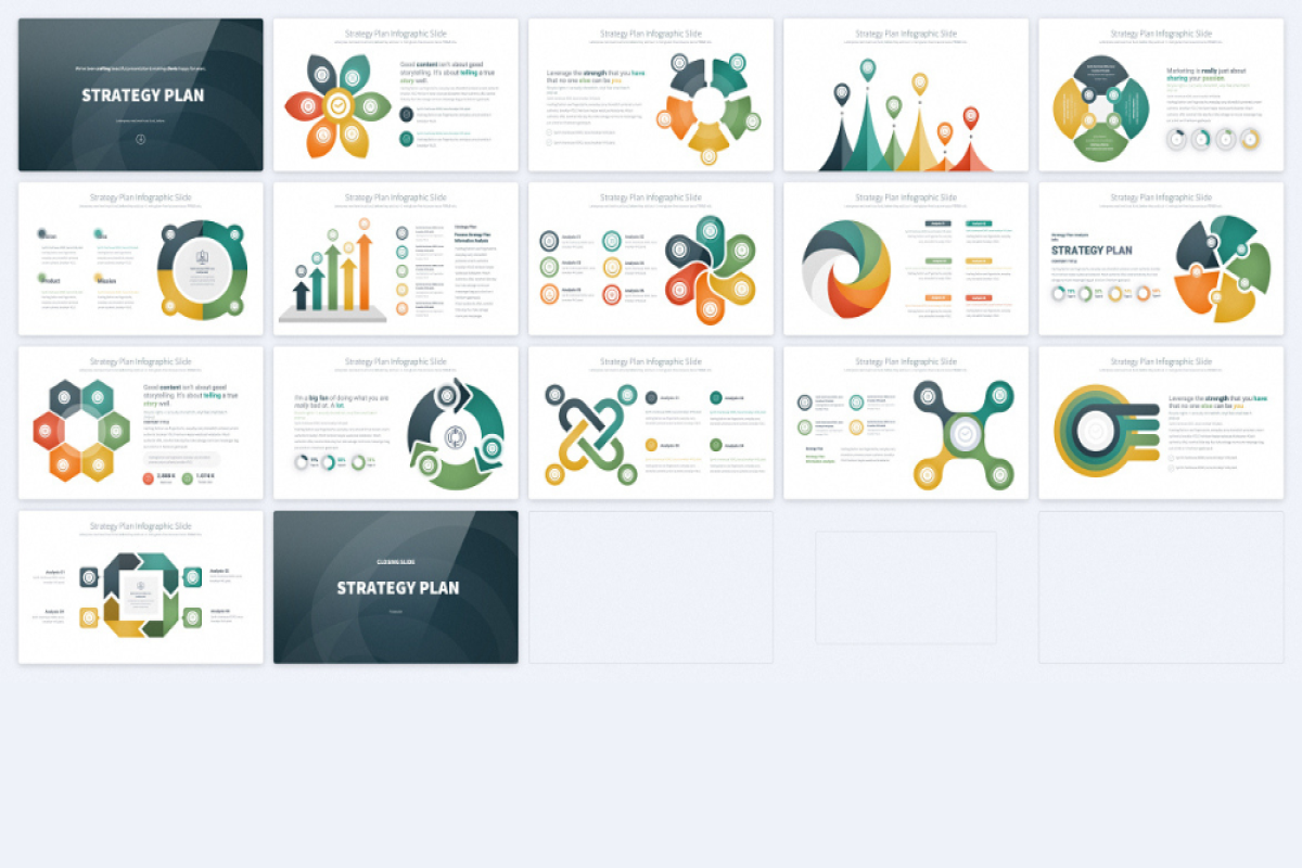 Comprehensive Strategy Plan PowerPoint Template | Unique Infographics ...