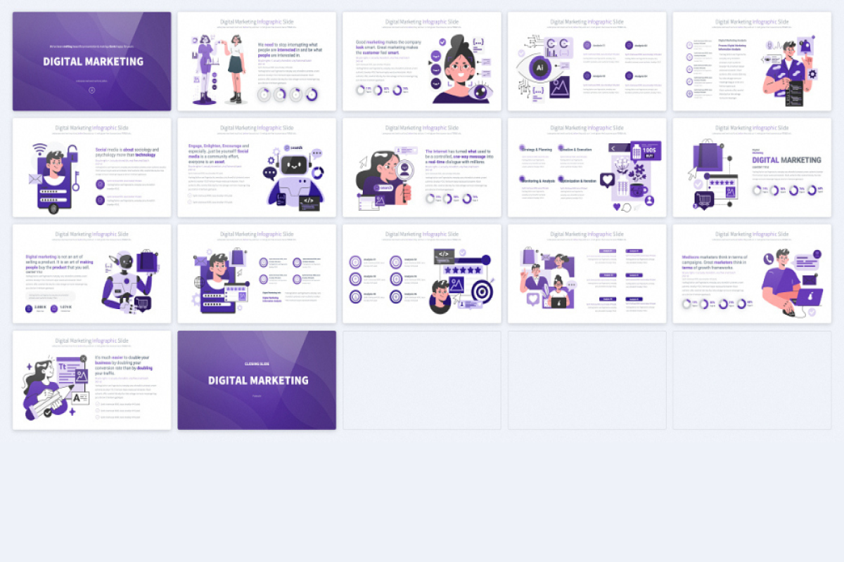 Digital Marketing PowerPoint Template | Nulivo Market