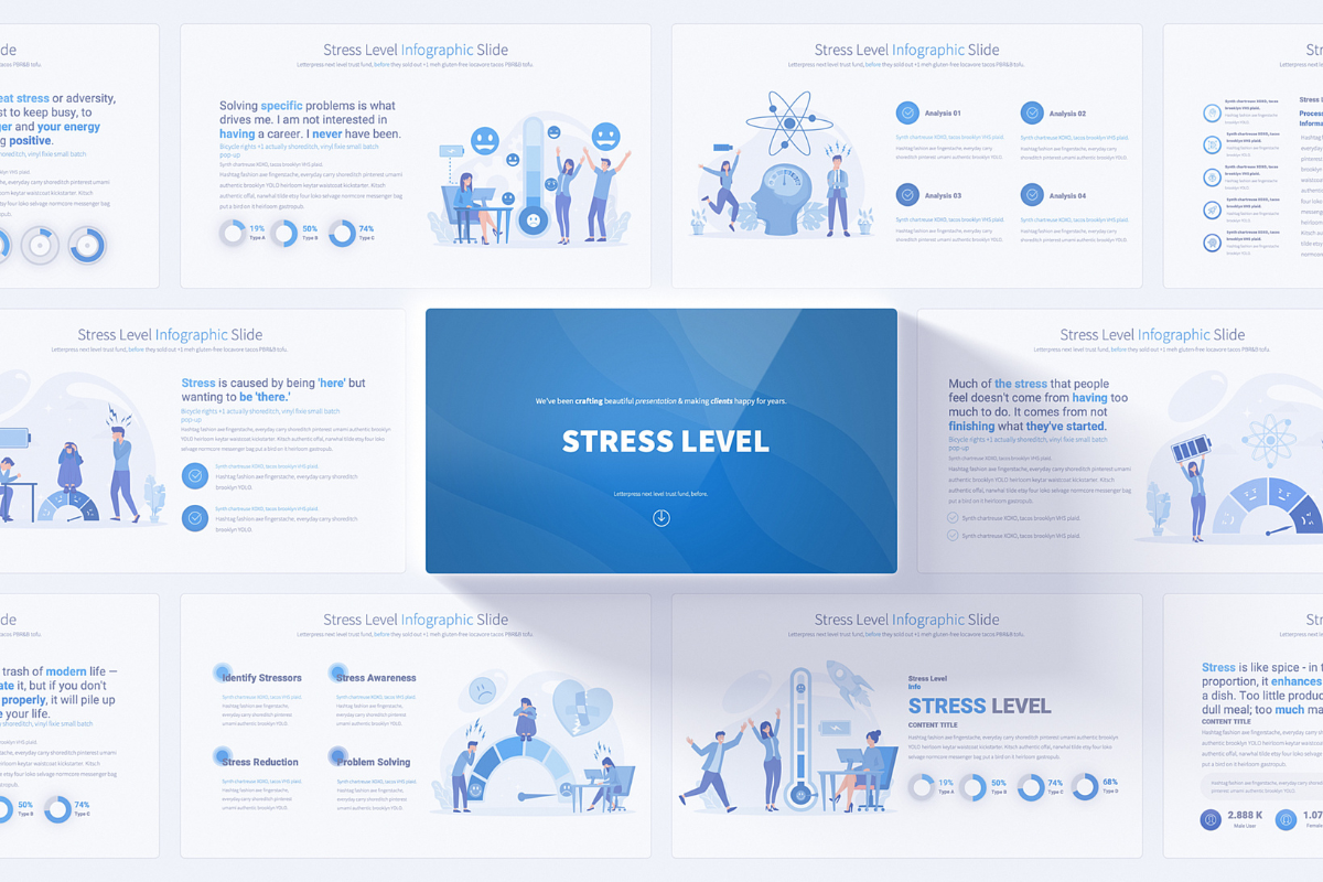 Stress Level PowerPoint Template | Nulivo Market