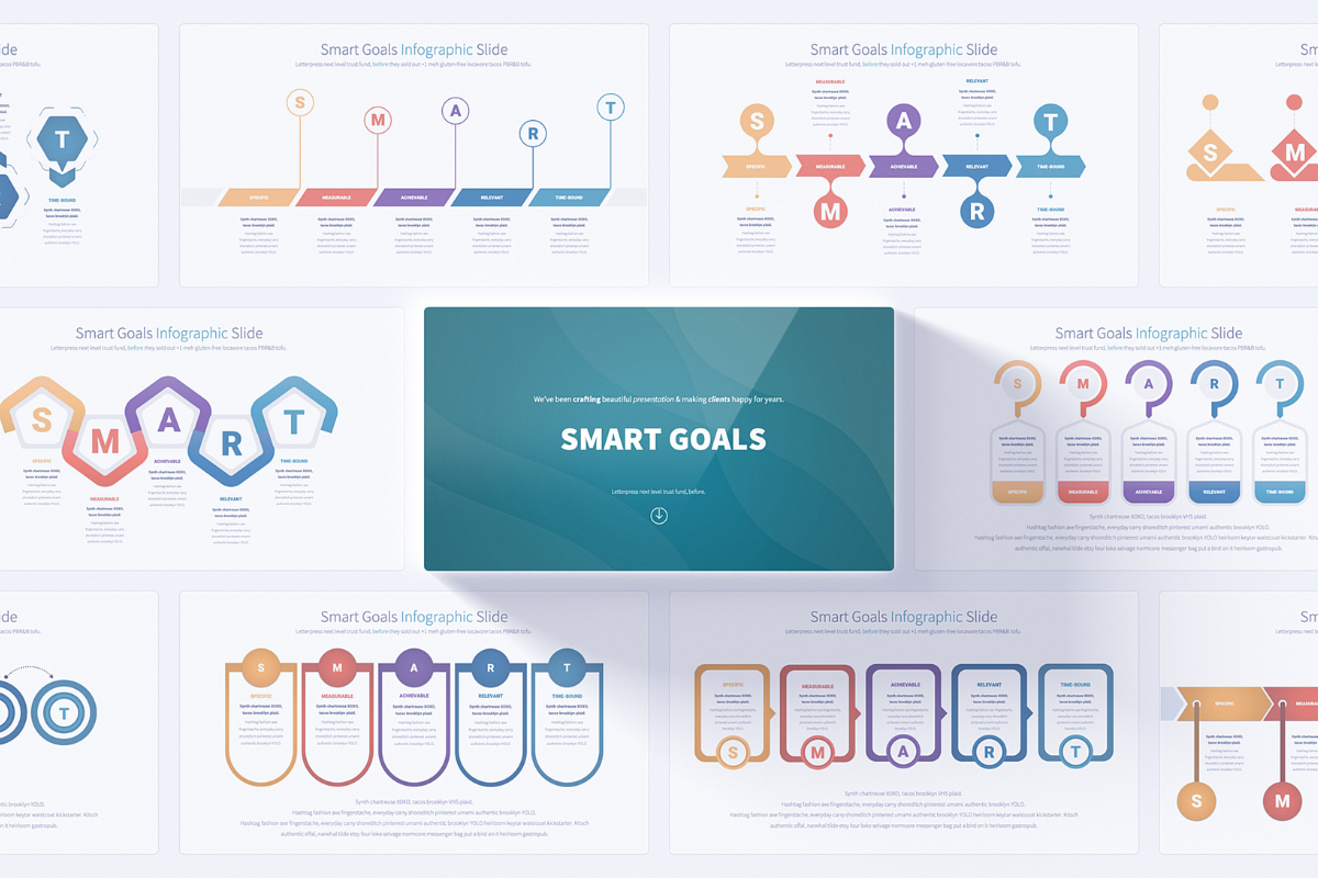 Professional Smart Goals PowerPoint Slides | Nulivo Market