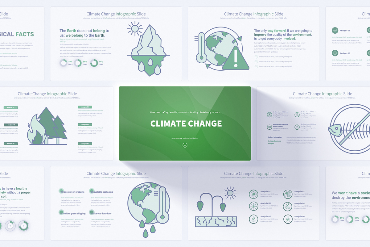 Professional Climate Change Infographics | Perfect for Sustainability ...