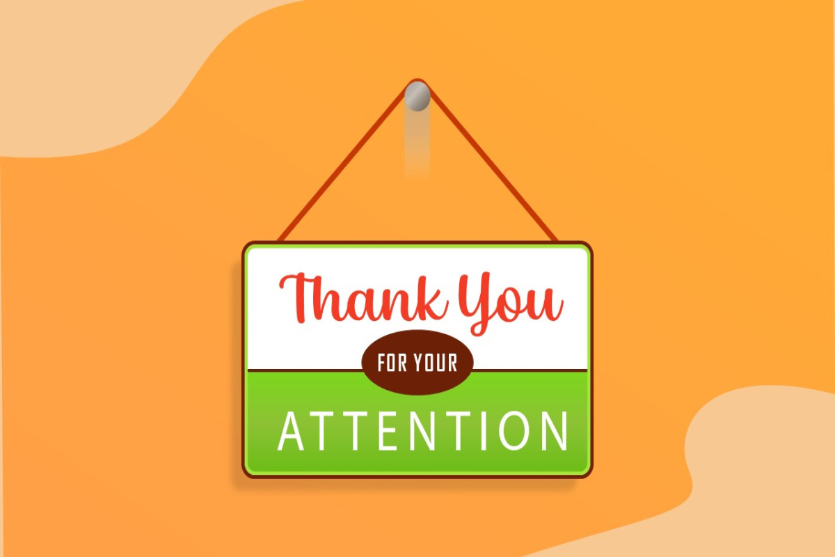 Thank You For Your Attention Powerpoint Slide