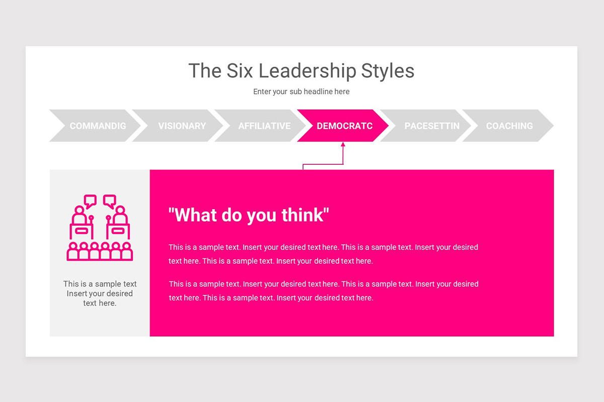 Goleman Six Leadership Styles Google Slides Template | Nulivo Market