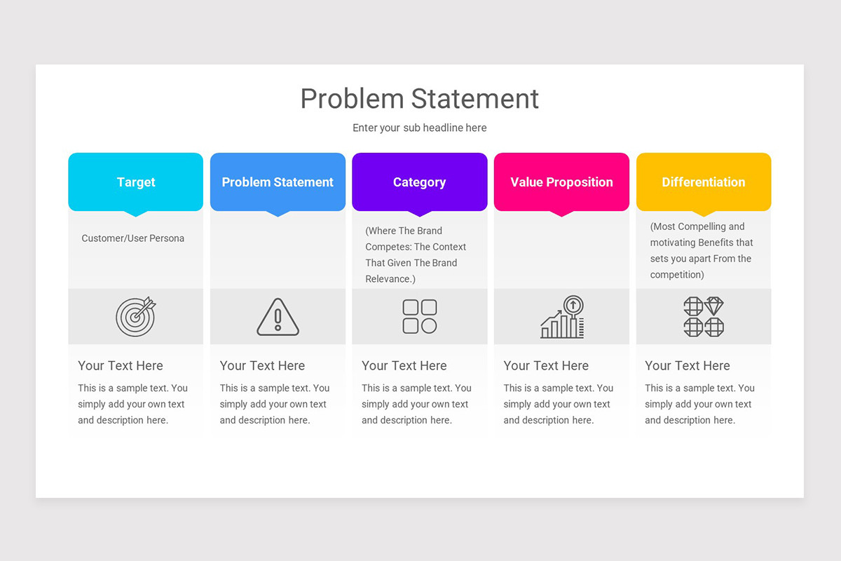 Problem Statement Keynote Template Nulivo Market