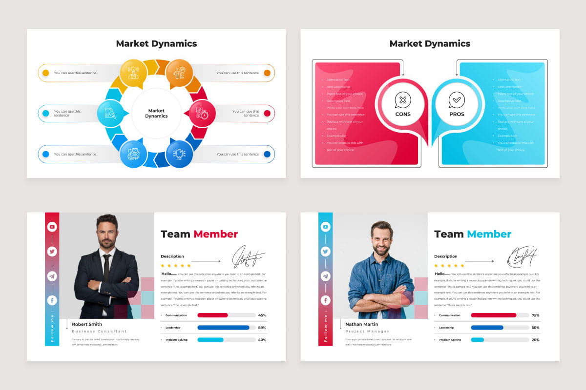 Market Dynamics PowerPoint Presentation Template | Nulivo Market