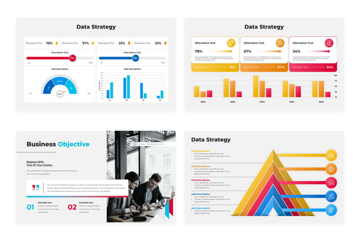 Data Strategy PowerPoint Presentation Template | Nulivo Market